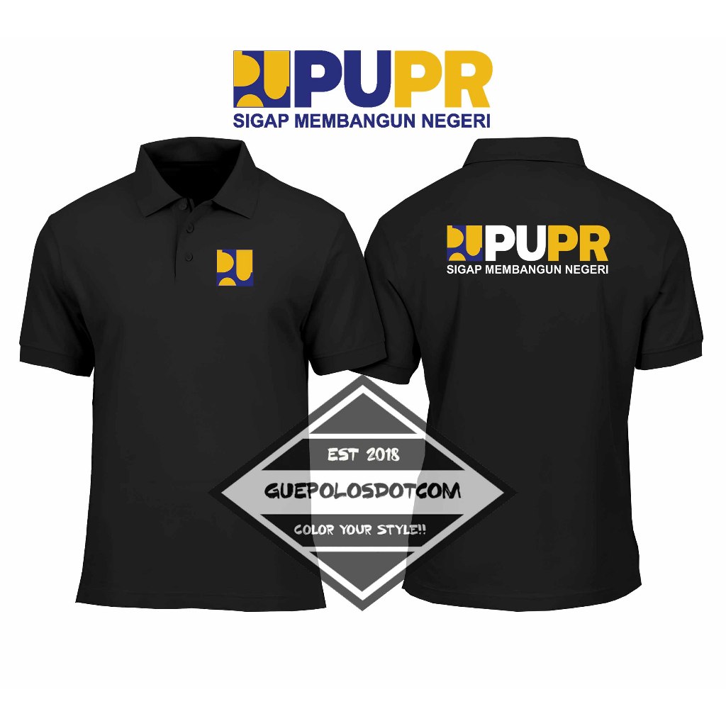 Jual POLOSHIRT PUPR FREE NAMA - BAJU BERKERAH KEMENTERIAN DINAS PUPR ...