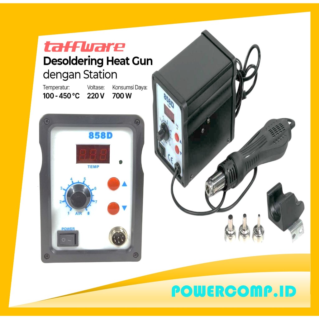 Jual Taffware 858D Rework Station! 220V 700W SMD Soldering Rework ...