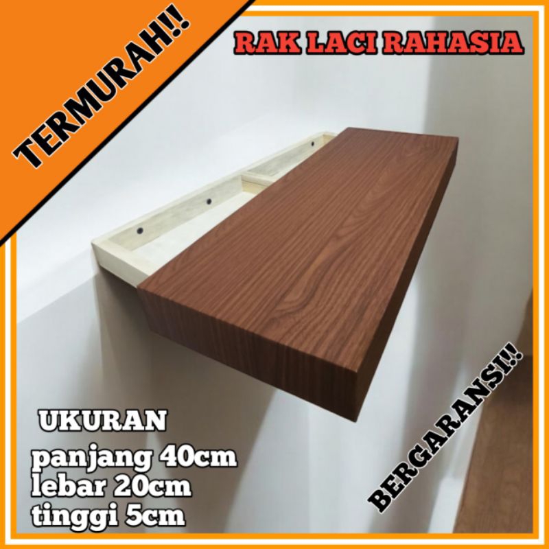 Jual Rak Dinding Ambalan Kotak Laci Rahasia Ruang Penyimpanan Barang 40 ...