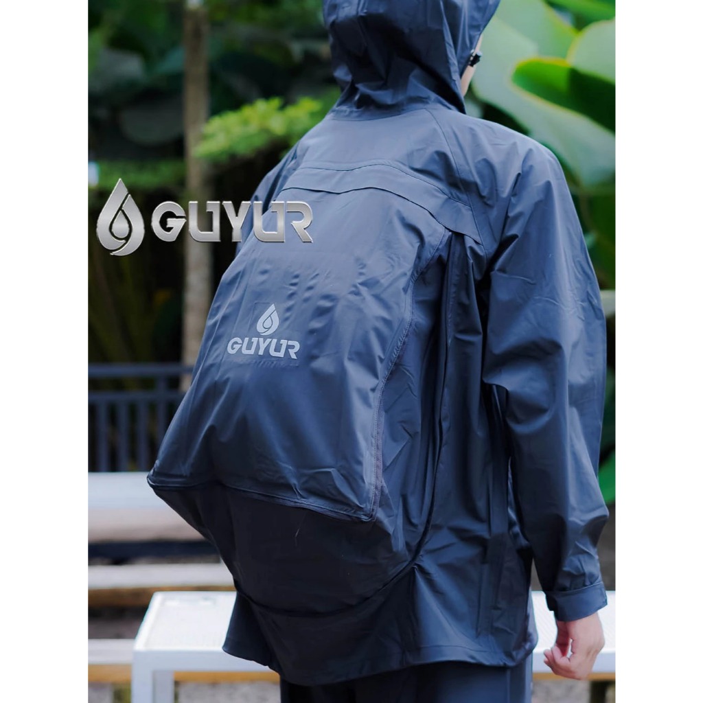 Jual jas hujan ransel Backpack jumbo Dewasa Pria Wanita Mantel guyur ...