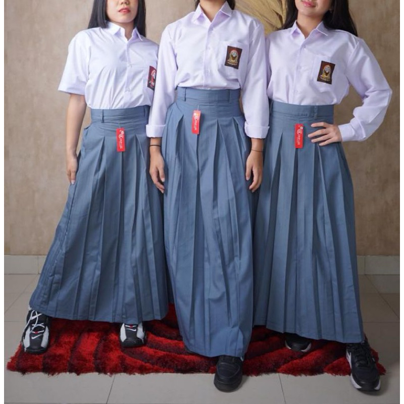 Jual DIVA LEE Amanda Rok Rempel Sekolah SMA Warna Abu-abu Edisi Panjang ...