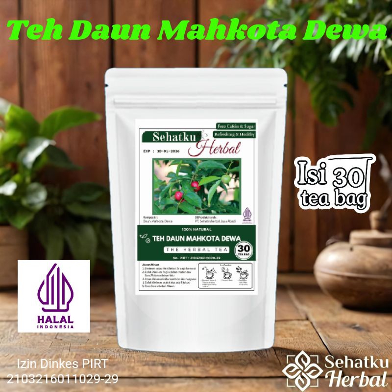 Jual SEHATKUHERBAL Teh Daun Mahkota Dewa isi 30 tea bag | Shopee Indonesia