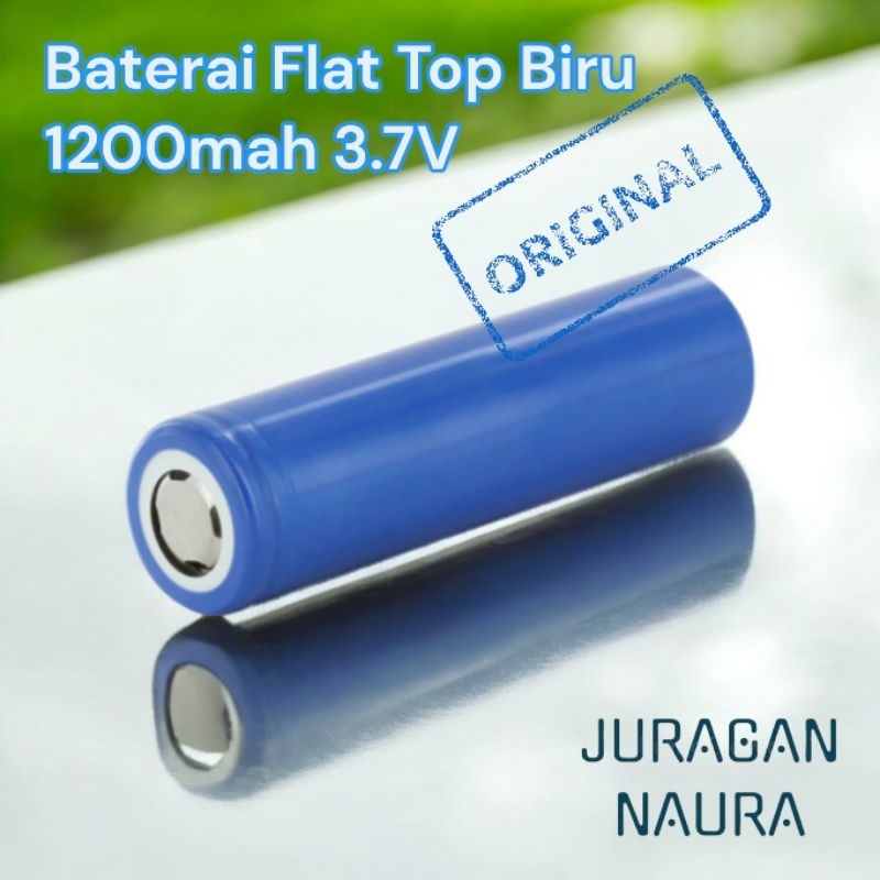 Jual Baterai 18650 Flat Top 3.7 Volt Batre Cas | Shopee Indonesia