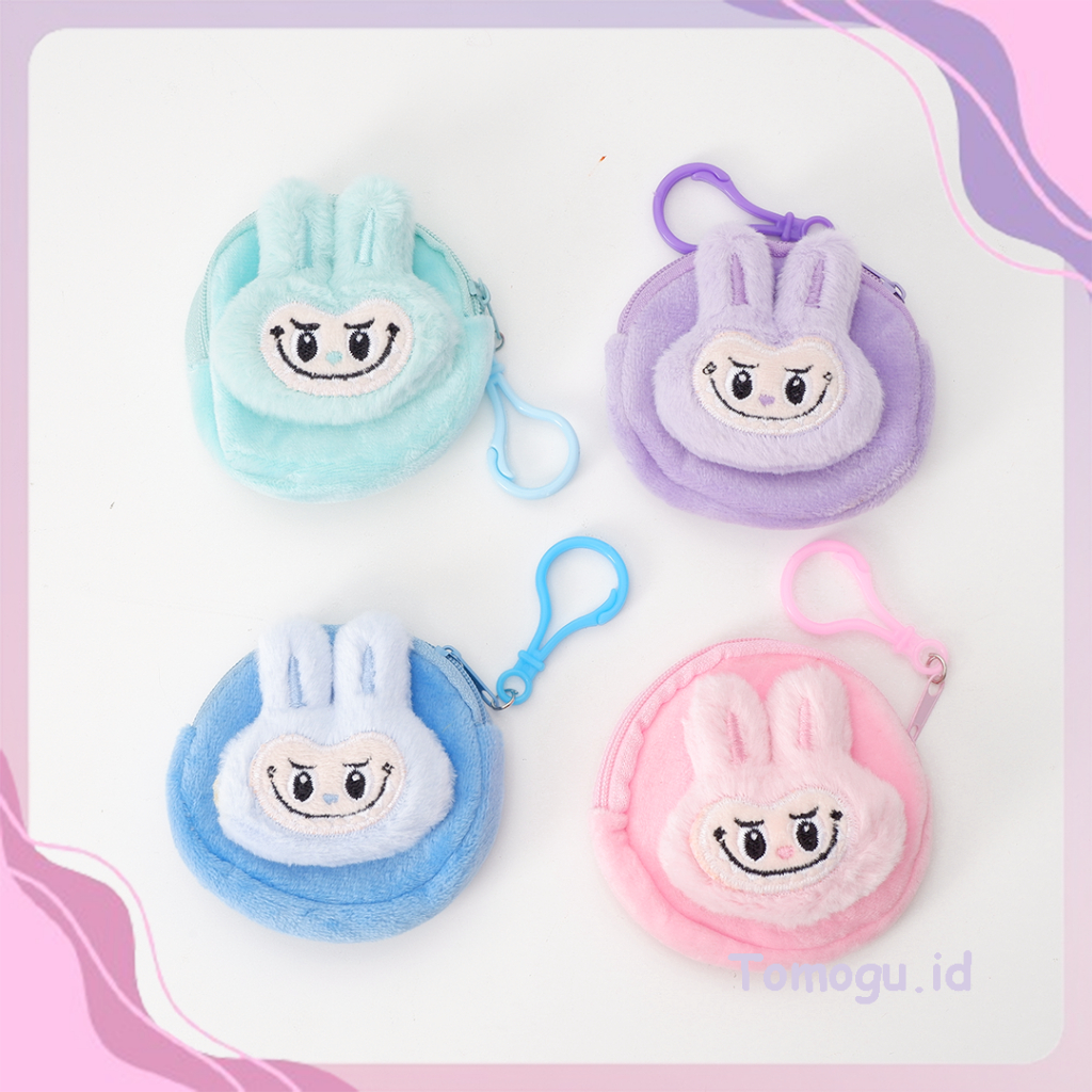 Jual Dompet Koin Labubu Bahan Plushy Boneka Mini Pouch Coin Wallet Bulu ...