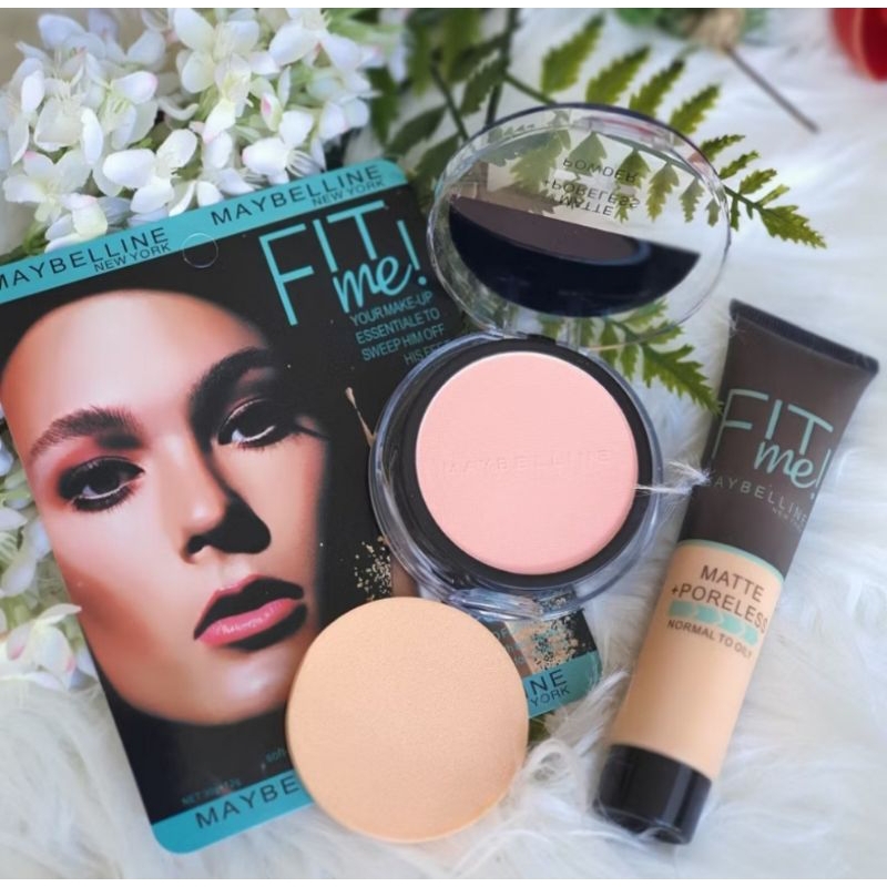 Jual Maybelline Fit Me!! Set 2 in 1 powder dan foundation | Shopee ...