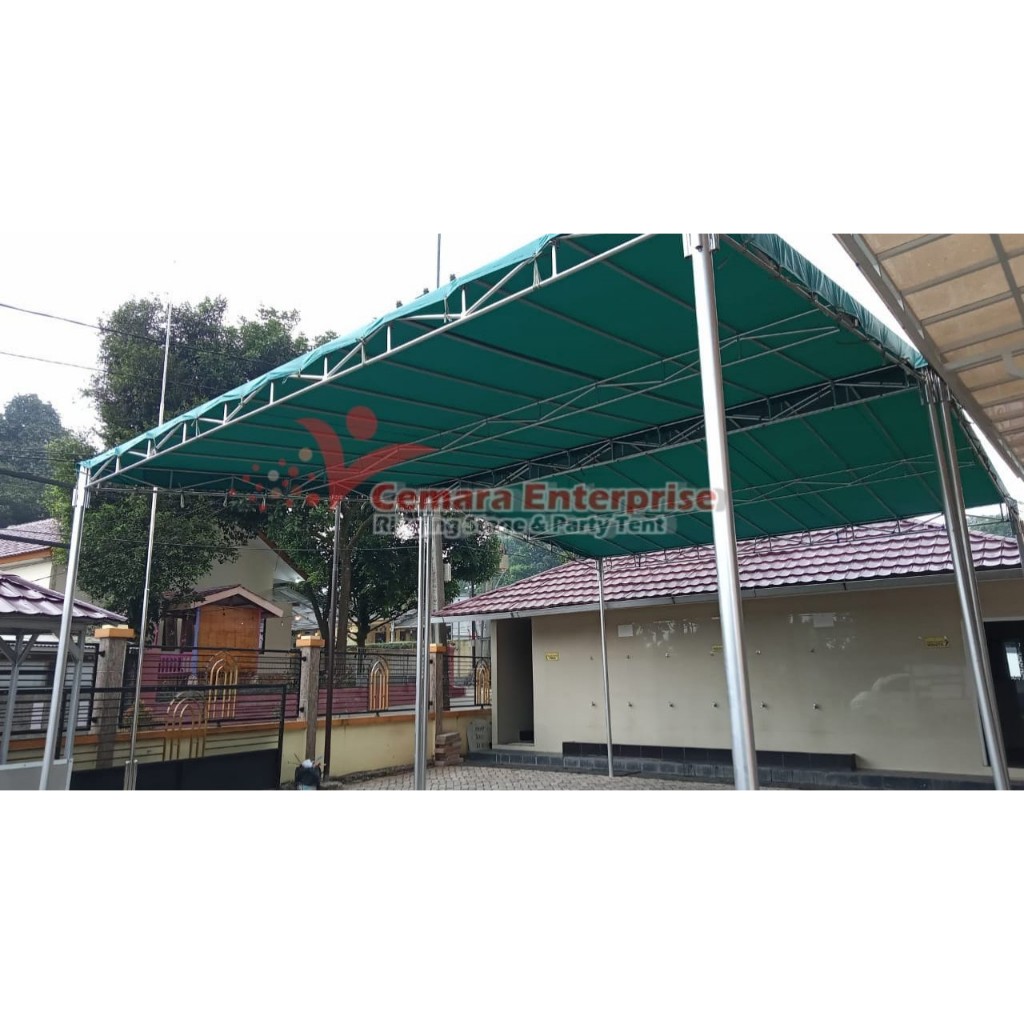 Jual rangka tenda dan terpal ukuran 6m x 6m siap pakai | Shopee Indonesia