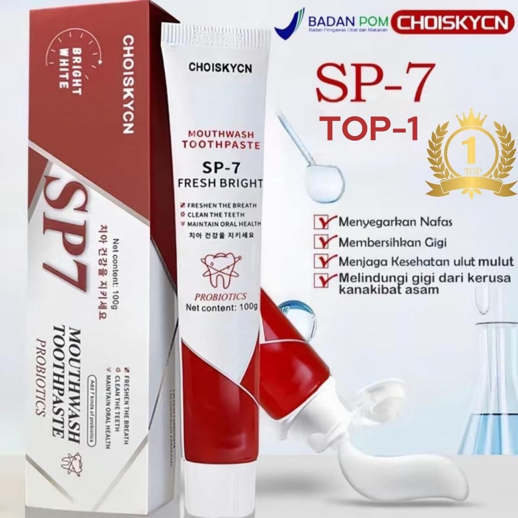 Jual CHOISKYCN Probiotic Whitening Toothpaste SP-7 Professional Whitening and Staining ...