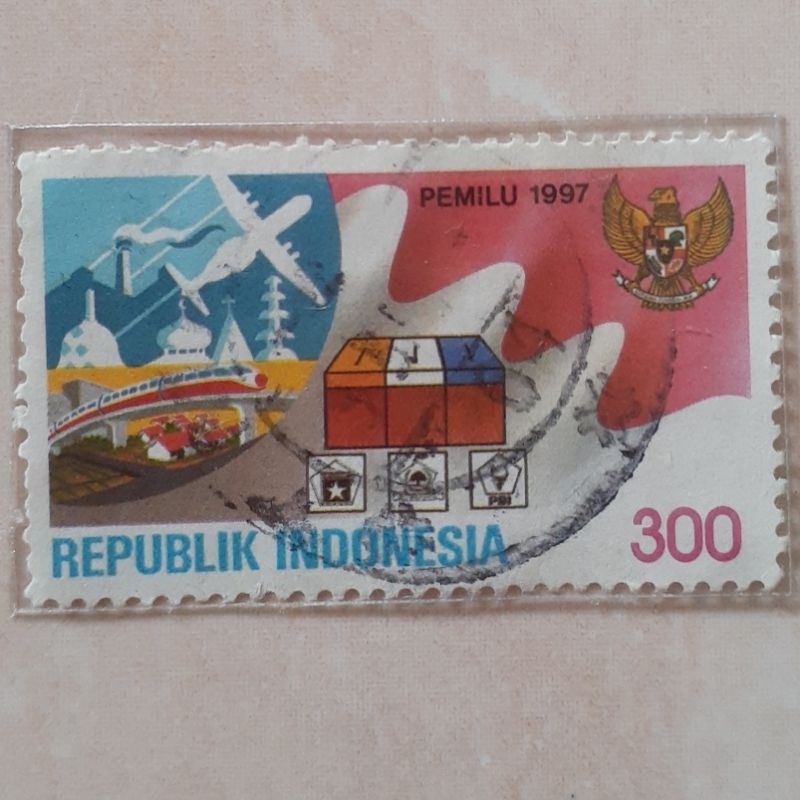 Jual Perangko Indonesia Pemilihan Umum (Rp 300) Tahun 1997 | Shopee ...