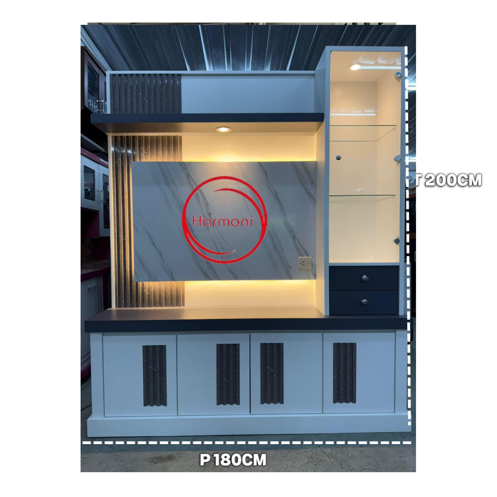 Jual BUFET TV BACKDROP LAMPU HPL RAK TV BACKDROP RAK TV BACKDROP LAMPU ...