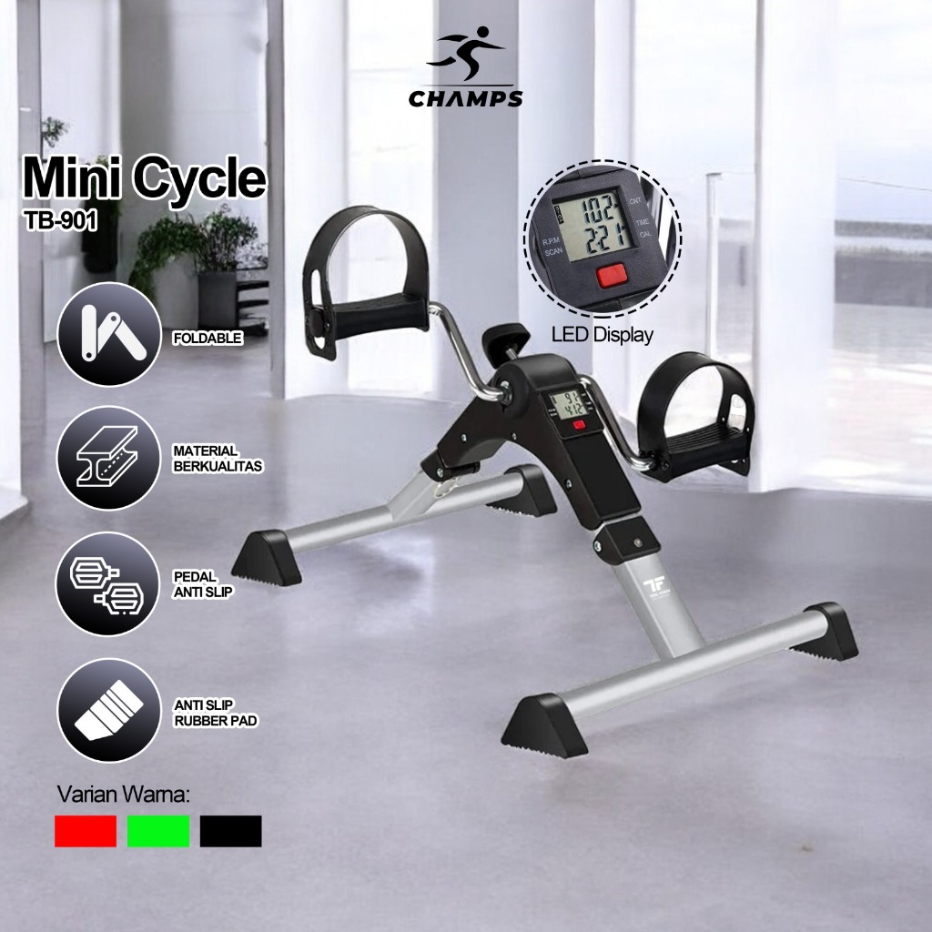 Jual CHAMPS Sepeda Statis Terapi Portable Statis Mini Cycle Terapi Kaki ...