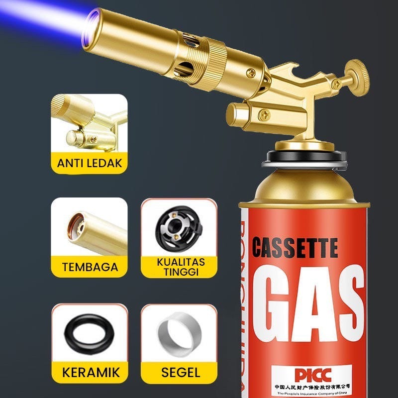 Jual SET Blowtorch Tembaga / Flame Gun Gas Torch / Kepala Las EXTRA ...