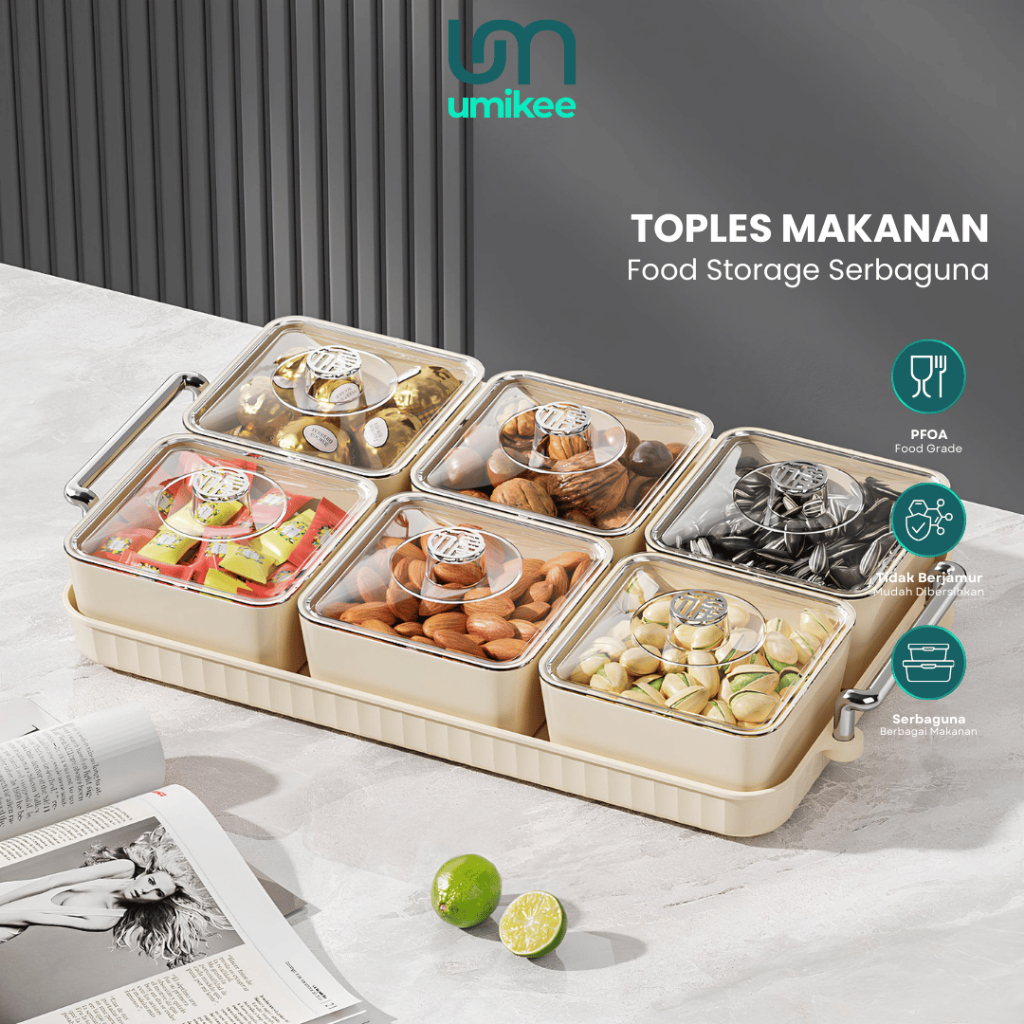 Jual Umikee Toples Set Snack Topless Lebaran Tempat Saji Snack Cemilan ...