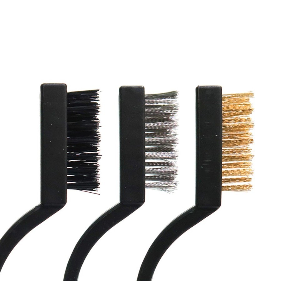 Jual MOLLAR Sikat Kawat Baja 7" 9" Set Kuningan Nylon / Sikat Kawat ...