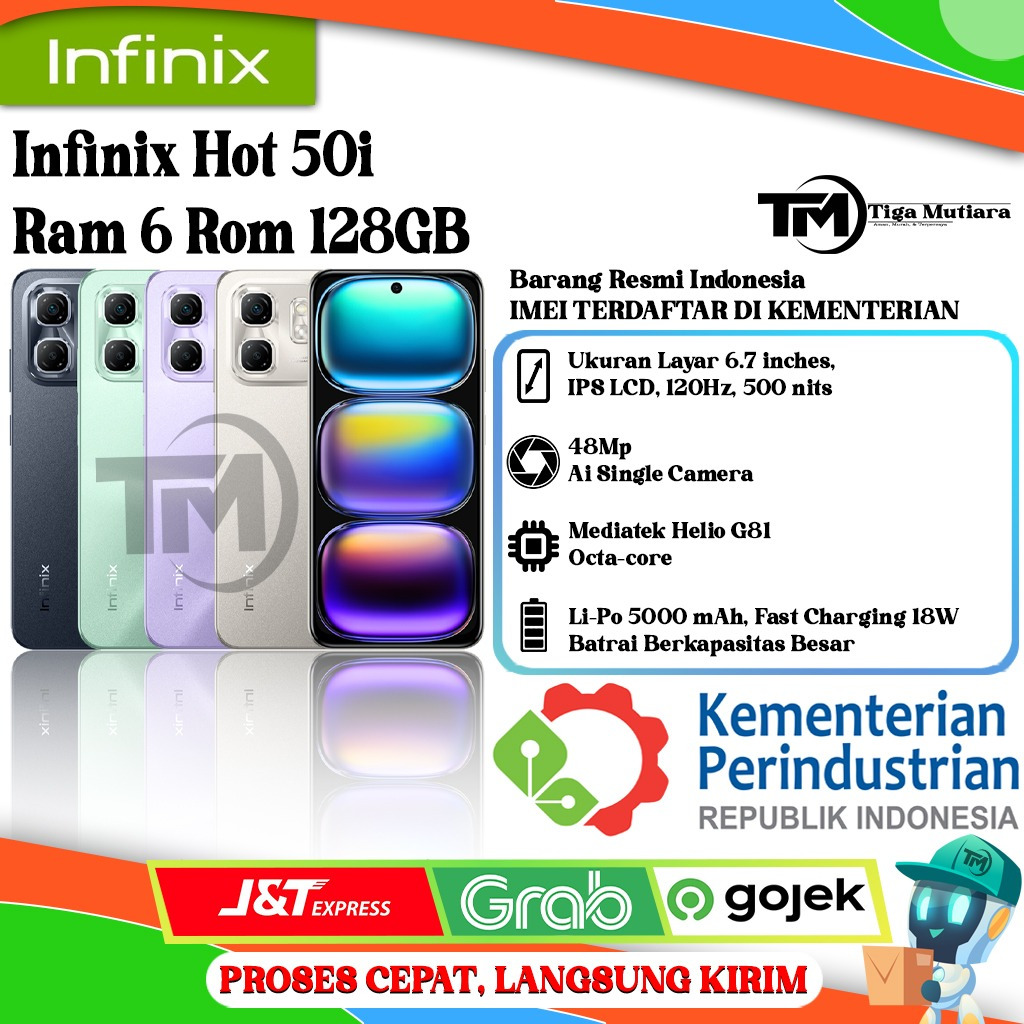 Jual Infinix Hot 50i Ram 6 Rom 128GB | Shopee Indonesia