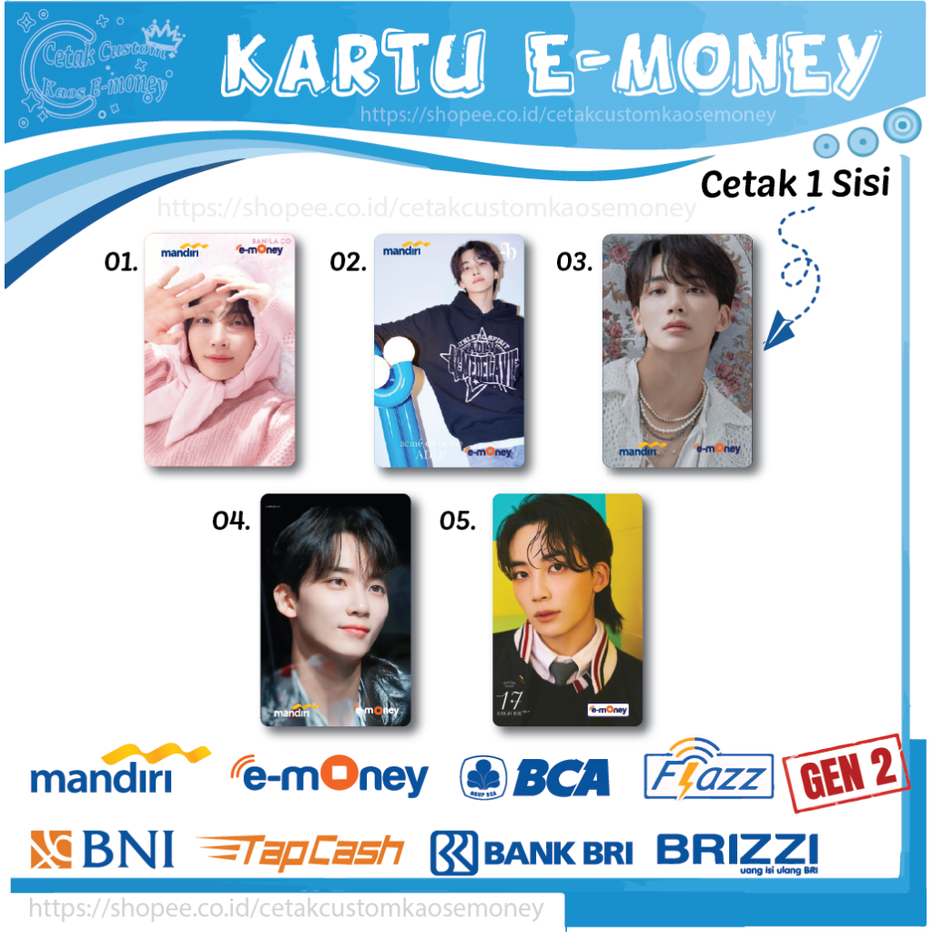 Jual KARTU E MONEY E TOLL KOREA KPOP SEVENTEEN JEONGHAN HANDSOME EMONEY ...