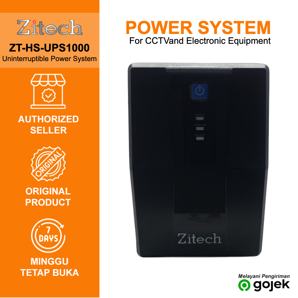 Jual Zitech UPS ZT-HS-UPS1000 1000VA 600W Uninterruptible Power System ...