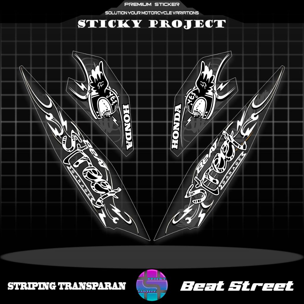 Jual STICKER TRANSPARAN BEAT STREET / STRIPPING BEAT STREET / STIKER ...