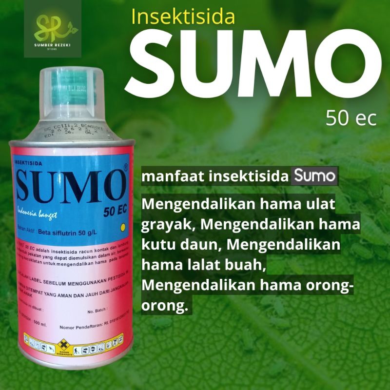 Jual SUMO 50 EC ISI 500 ML INSEKTISIDA MENGENDALIKAN HAMA ULAT GRAYAK ...