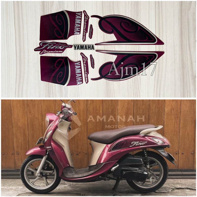Jual STIKER STRIPING MOTOR FINO PREMIUM 2018 UNGU VIOLET | Shopee Indonesia