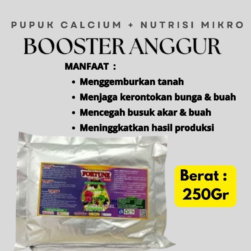 Jual Pupuk anggur agar cepat berbuah lebat / booster anggur 250gram | Shopee Indonesia