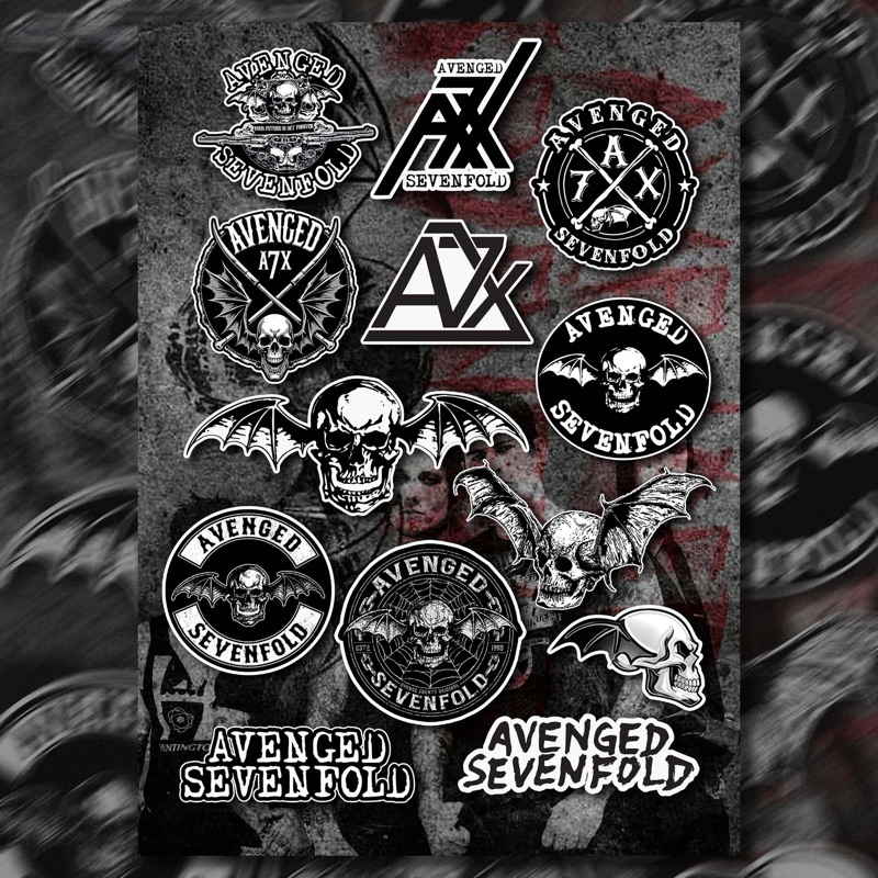 Jual STICKER PACK A7X 13 PCS UKURAN ( 5-8 cm ) DIE CUT LAMINASI ...