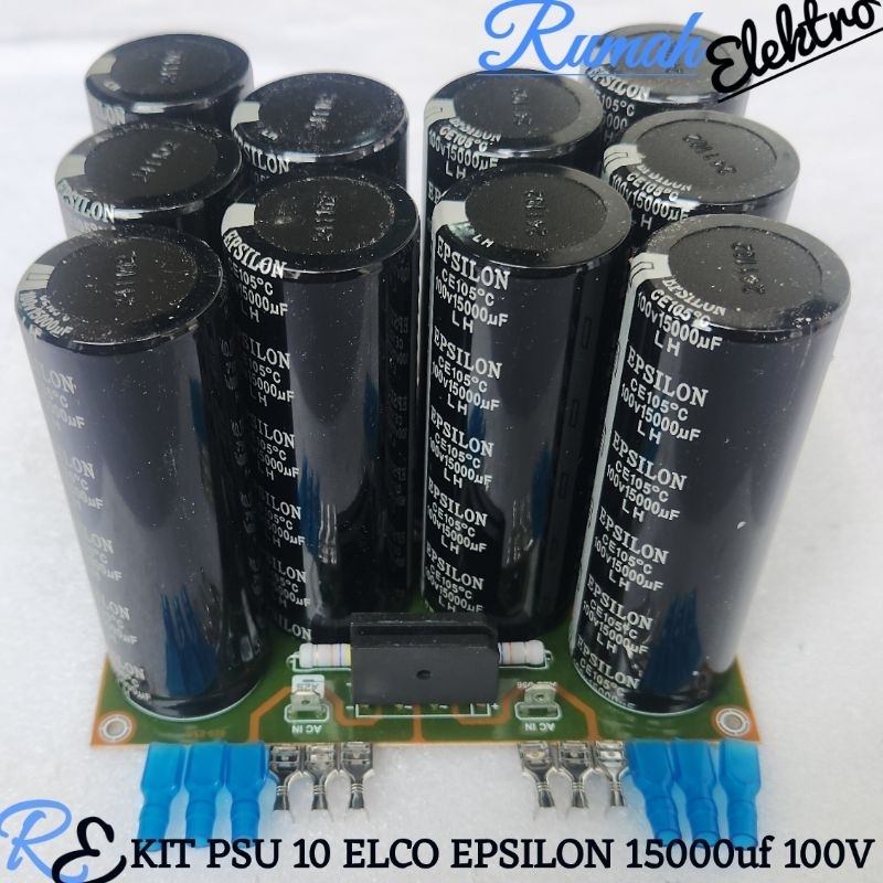 Jual KIT PSU 10 ELCO EPSILON 15000uf 100V LENGKAP BERKUALITAS | Shopee ...