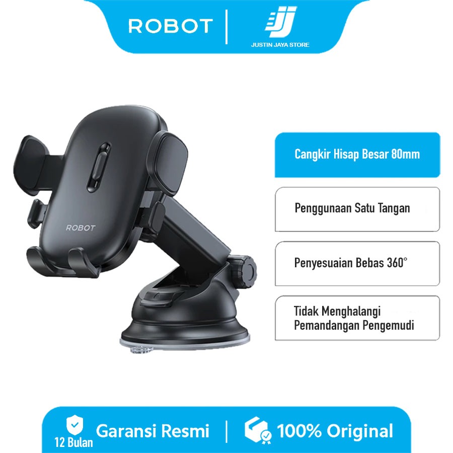 Jual ROBOT Universal Car Holder Dashboard Rotatable 360 Derajat Cup ...