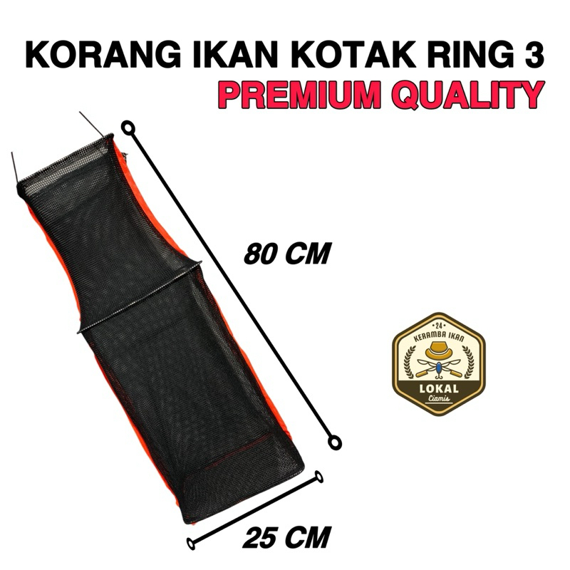 Jual KORANG IKAN KOTAK RING 3 80 CM PREMIUM| KOJA IKAN KAIN HALUS ...