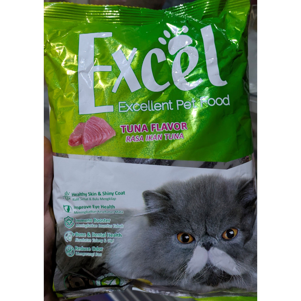 Jual EXCEL CAT FOOD 500GR IKAN TUNA (DONUT) | Shopee Indonesia