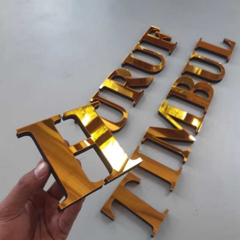 Jual Huruf dan Nomor Timbul Akrilik Lapis Spon Eva, Letter Akrilik ...
