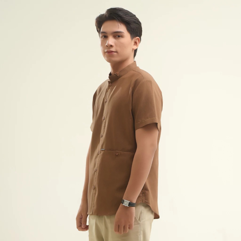 Jual Rabbani - Kemeja Koko Lengan Pendek Kemko Hussain Slimfit Pdk ...