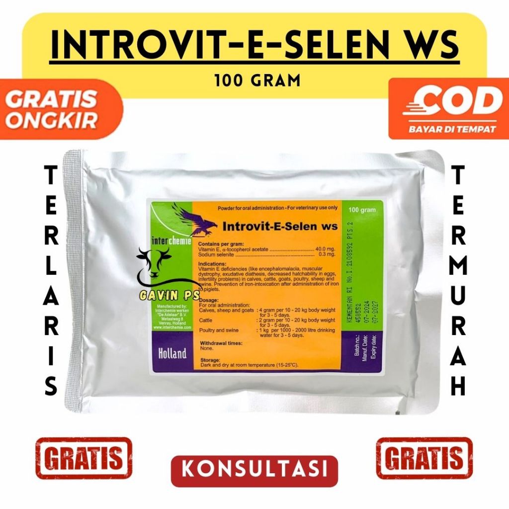 Jual INTROVIT-E-SELEN WS (SERBUK) 100 GRAM - Vitamin Meningkatkan ...
