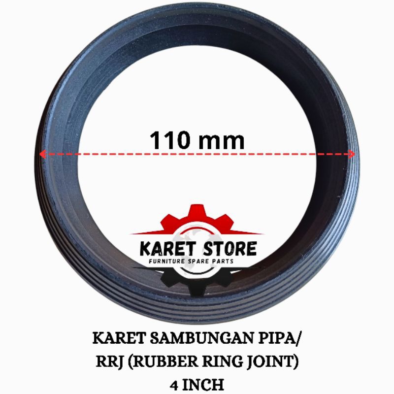 Jual KARET SAMBUNG PIPA 4 inch RRJ(RUBBER RING JOINT) PVC.110MM ...