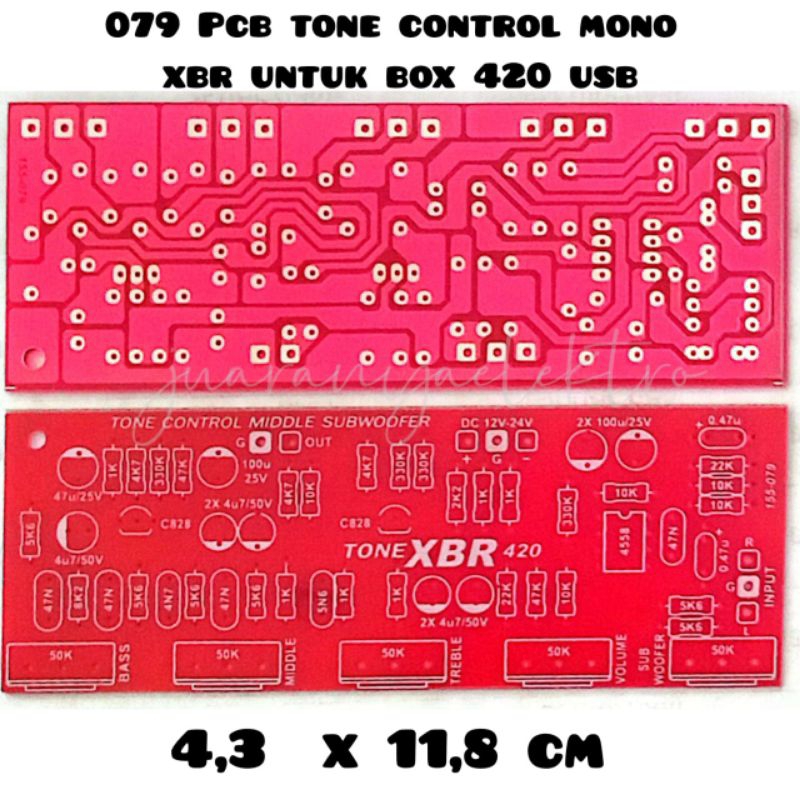Jual PCB TONE MONO CONTROL XBR UNTUK BOX 420 USB | Shopee Indonesia