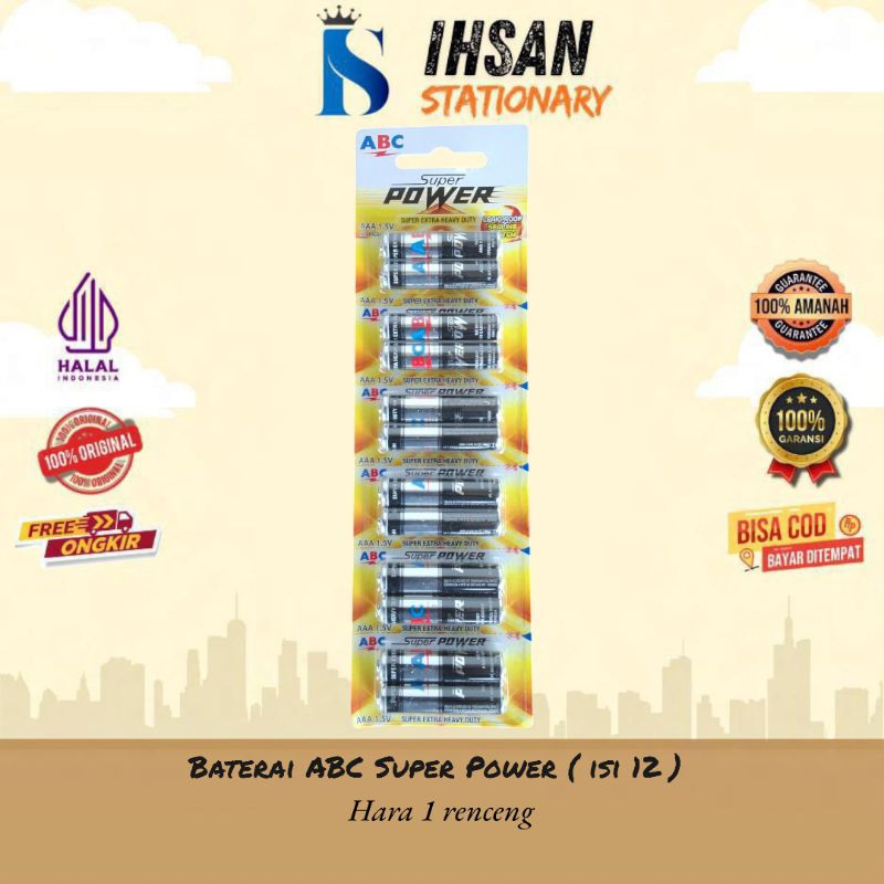 Jual Baterai ABC Super Power (1 Renceng) | Shopee Indonesia