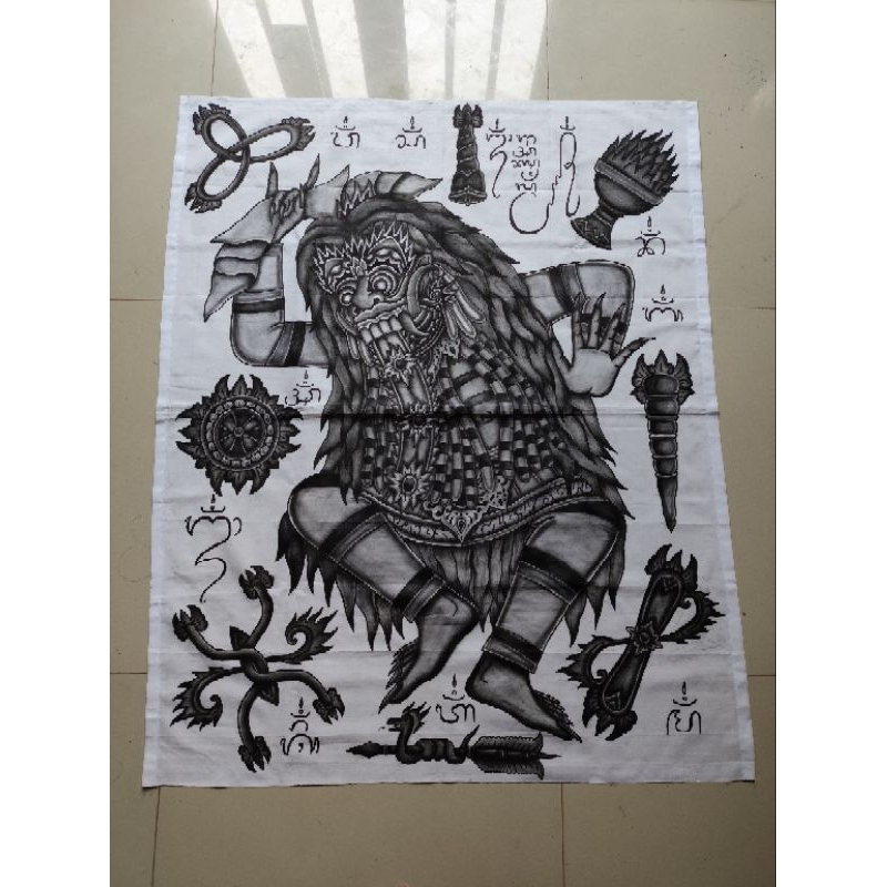 Jual kain kereb kekereb rangda/tutup rangda bahan mori (Ready stok ...