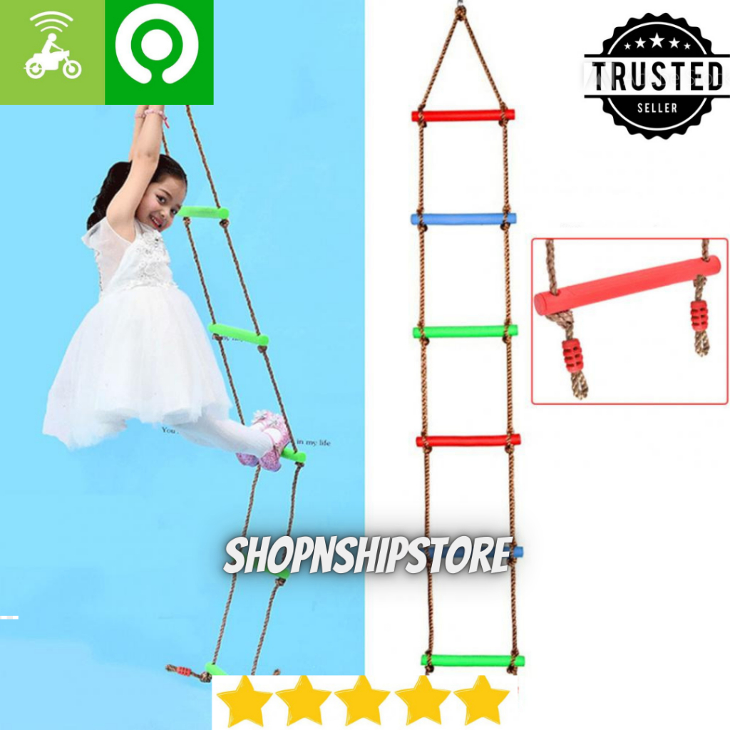 Jual Mainan Panjat Tangga Anak Ayunan Tali Climbing Ladder Playground ...