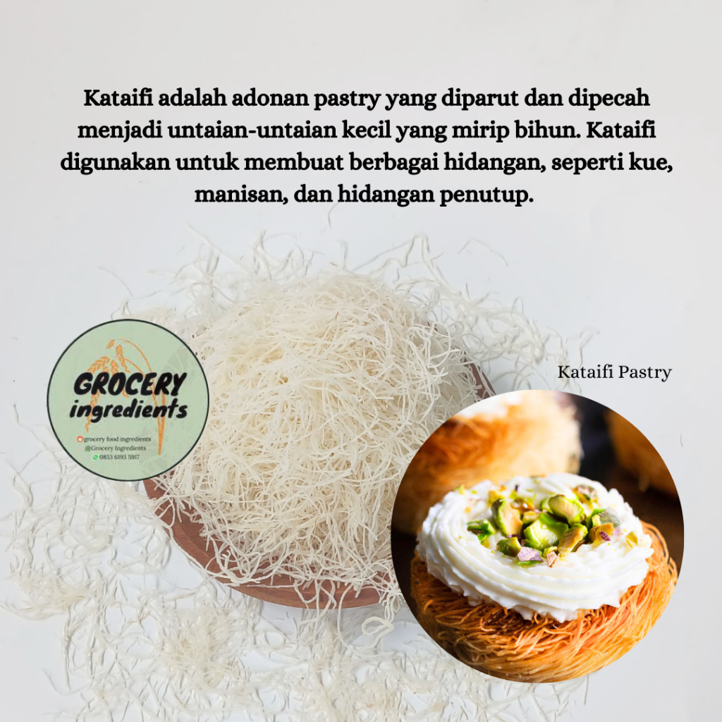 Jual Kataifi 500gram / Kunafa Premium Arab / Konafa / Kunafa Pastry ...