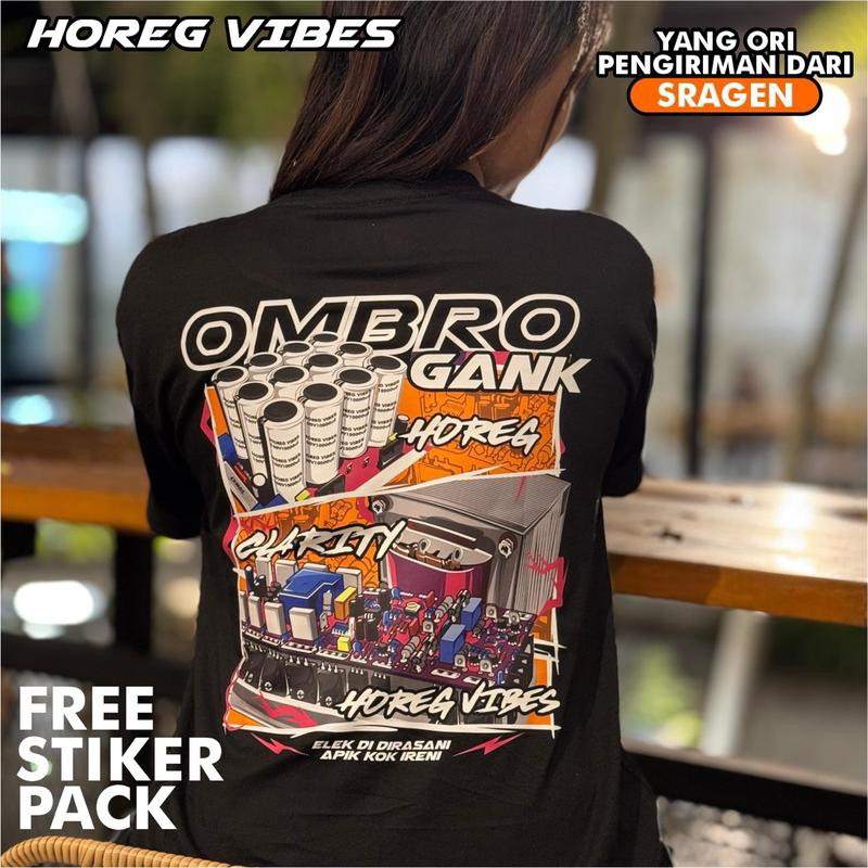 Jual Kaos Ombro Gank Kaos Horeg Vibes Kaos Sound System ~ FREE STICKER ...