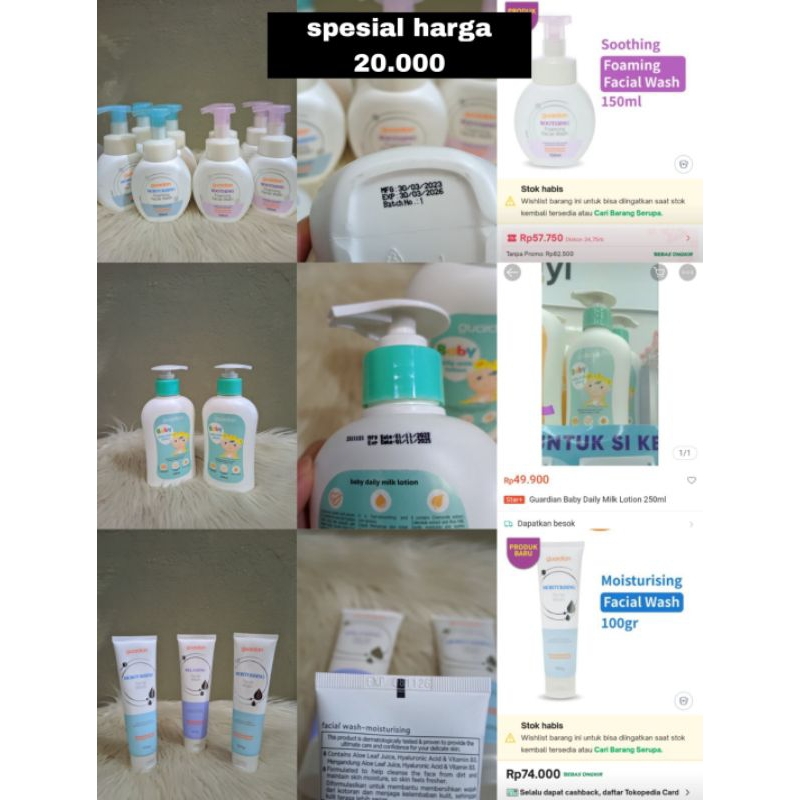 Jual GUARDIAN PRODUCT | 100% ORI GUARDIAN | FACIAL WASH, FACIAL SCRUB ...