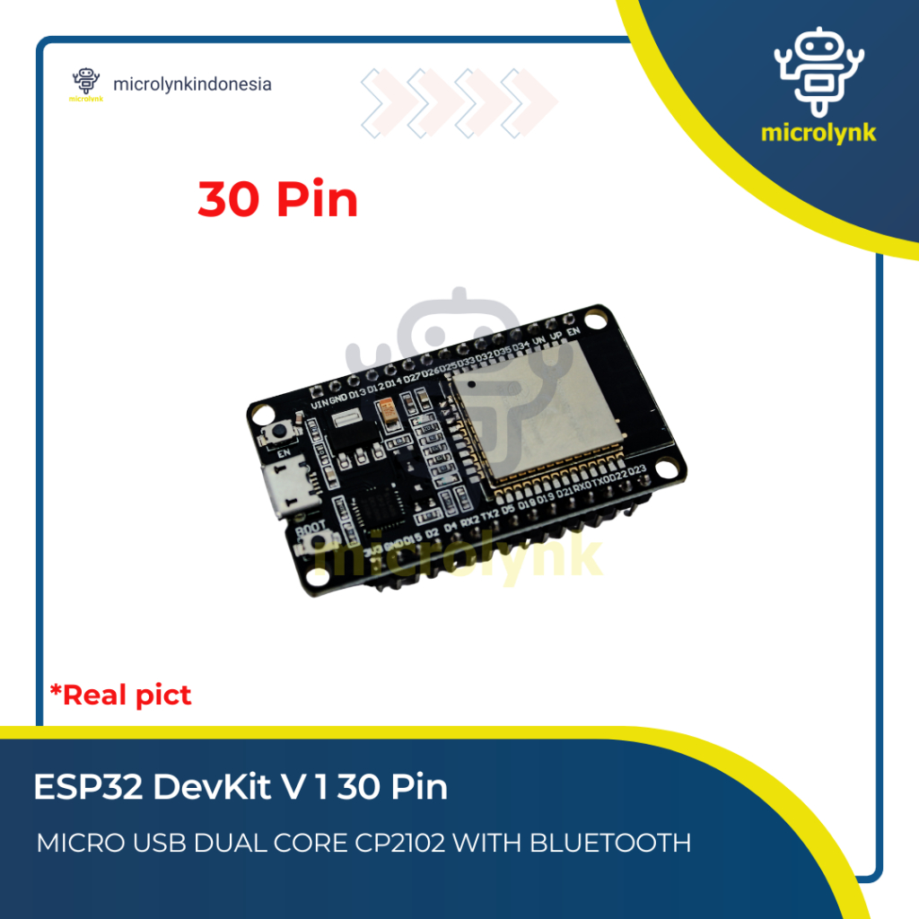 Jual ESP32 DOIT DEVKIT V1 WIFI BLUETOOTH IOT ESP-32 TYPE C | Shopee Indonesia