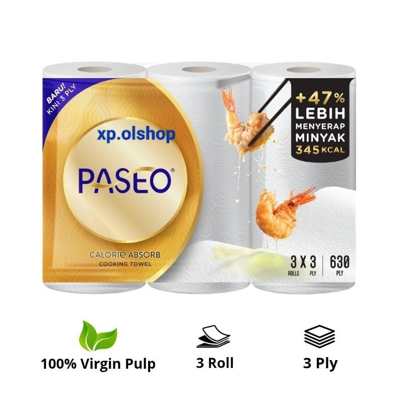 Jual TISU TISSUE DAPUR | MASAK PASEO KITCHEN TOWEL CALORIE ABSORB ...