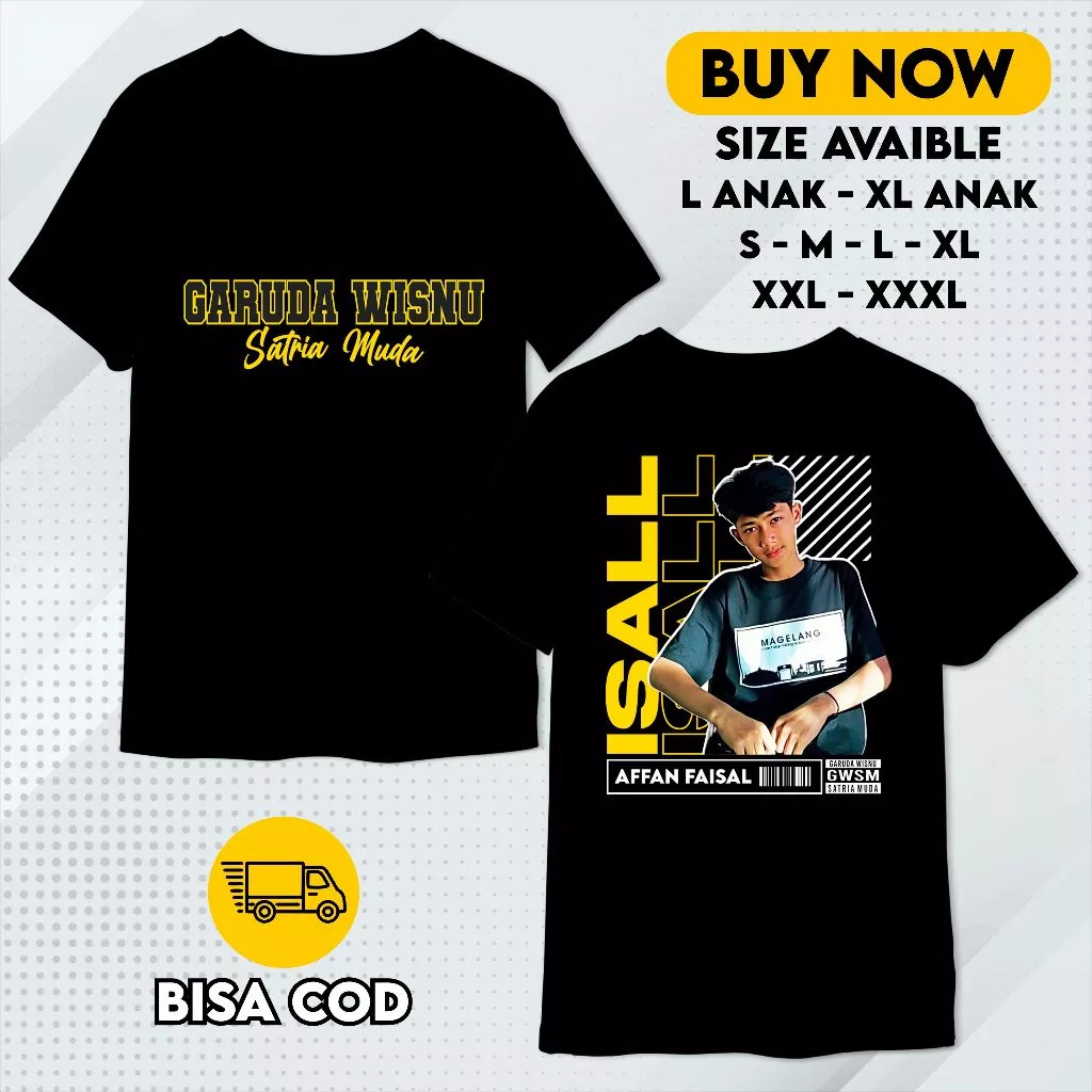 Jual Kaos Fans Isal Garuda Wisnu Satria Muda T-shirt GWSM Original ...