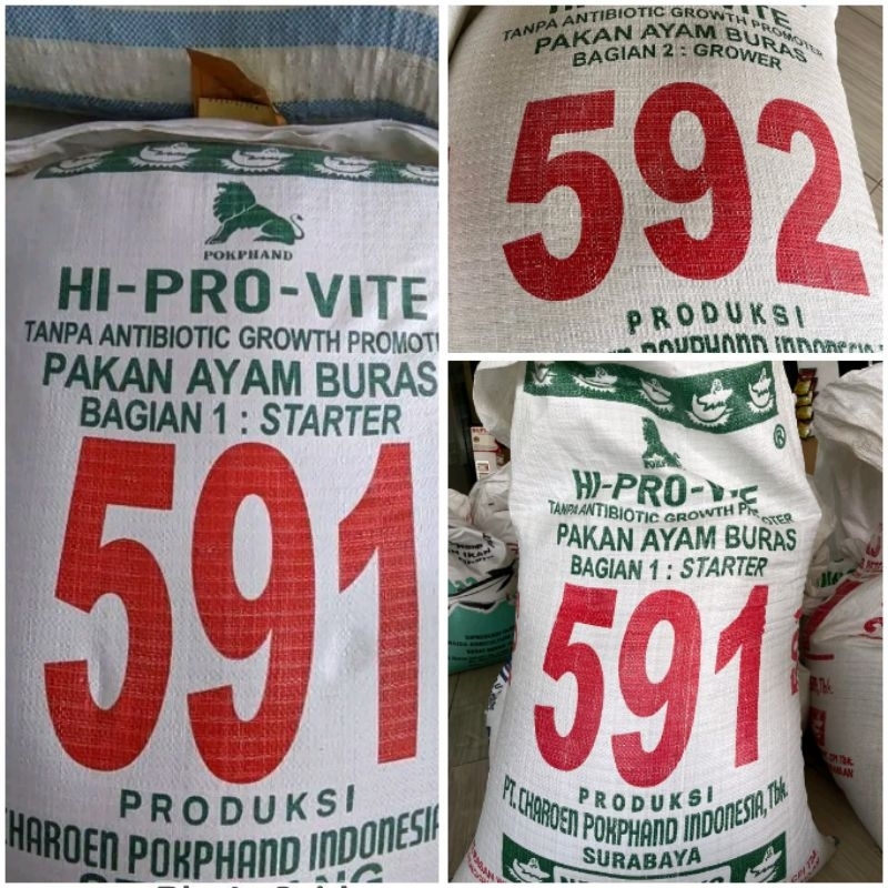 Jual Pakan Ayam 591 & 592 Pur Anakan Ayam Bangkok Hi pro vite Ecer 5 Kg ...