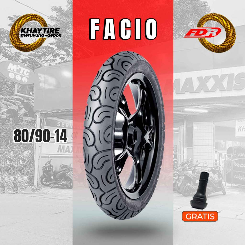 Jual Ban Motor Matic FDR FACIO 80/90 Ring 14 Tubeless | Shopee Indonesia