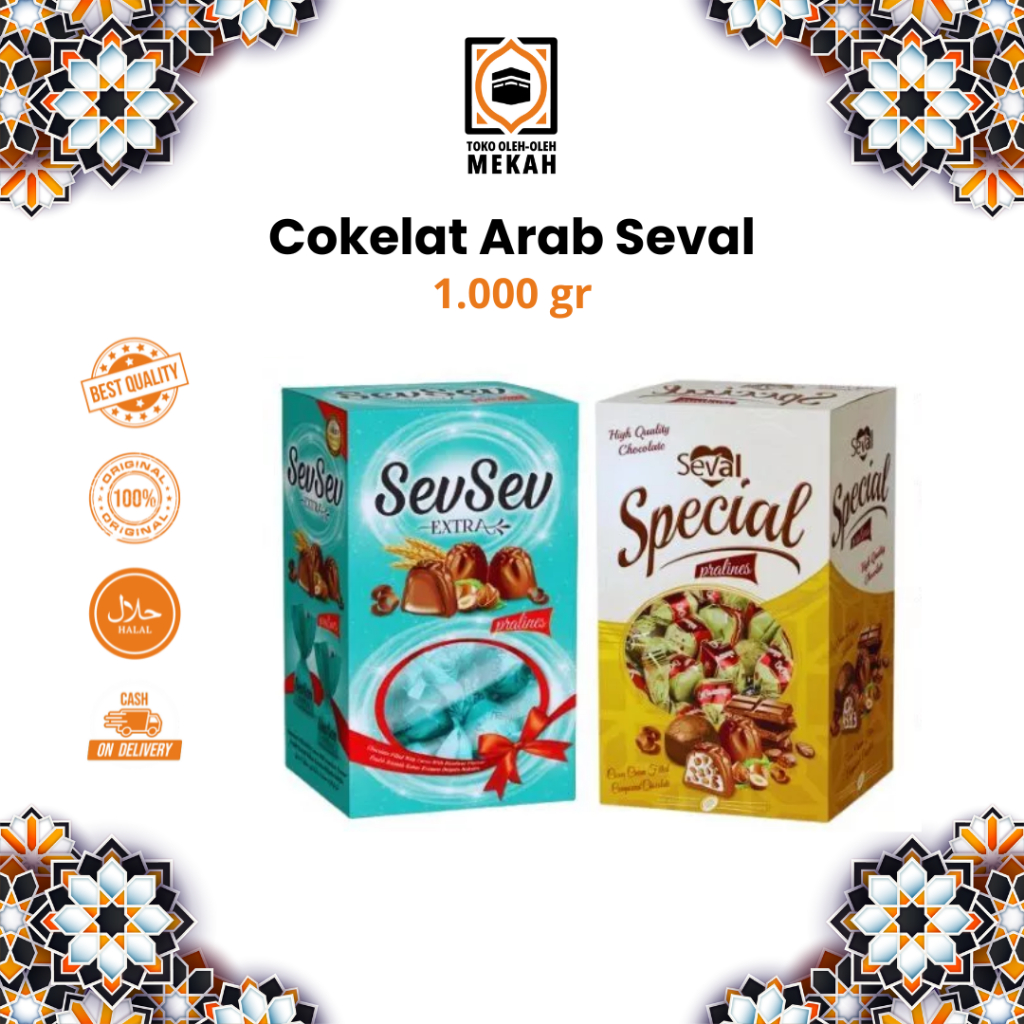 Jual Cokelat Arab Coklat Turkey Seval Oleh Oleh Haji /Umroh Mix Rasa ...