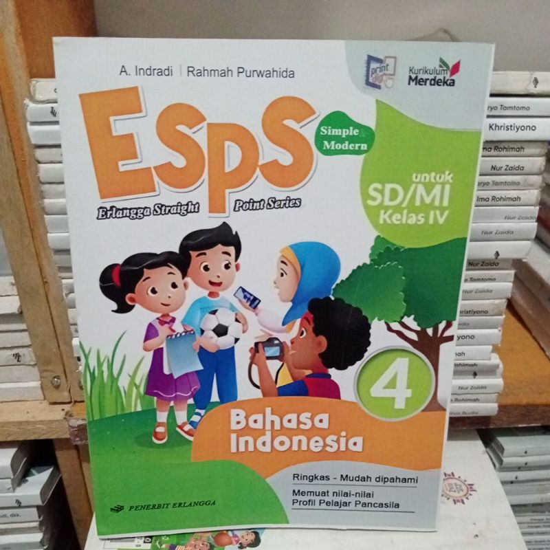 Jual BUKU PAKET ESPS BAHASA INDONESIA UNTUK SD /MI KELAS IV, 4 KURIKULUM MERDEKA | Shopee Indonesia