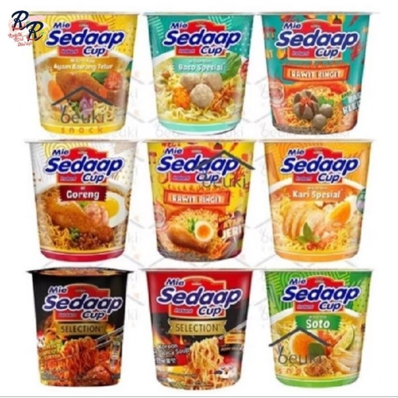 Jual MIE SEDAAP CUP ALL VARIAN RASA 1 DUS ISI 12 PCS | Shopee Indonesia