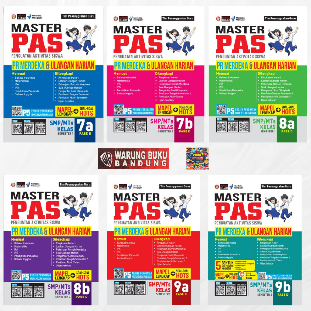 Jual BUKU MASTER PAS PR MERDEKA DAN ULANGAN HARIAN UNTUK SMP/MTS KURIKULUM MERDEKA - YRAMA WIDYA ...