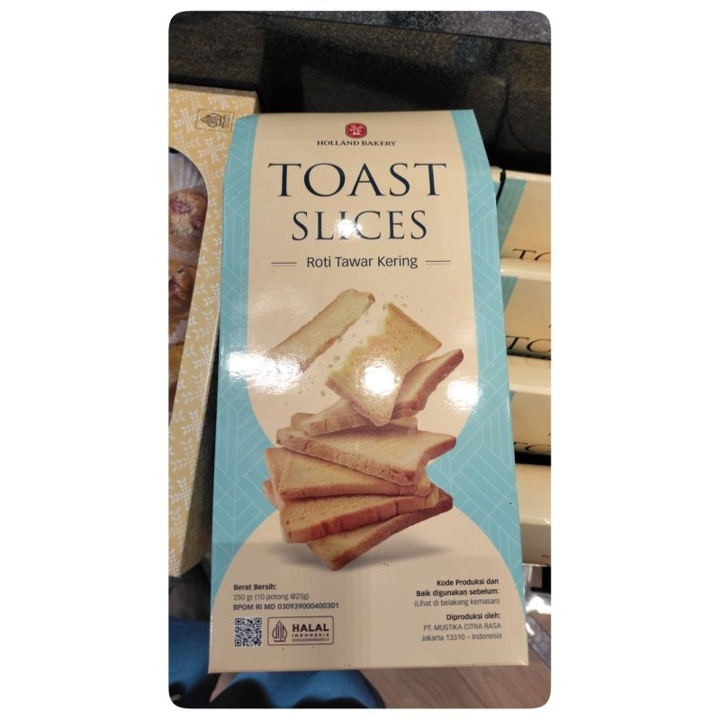Jual Holland Bakery Toast Slices Roti Tawar Kering 250gr | Shopee Indonesia